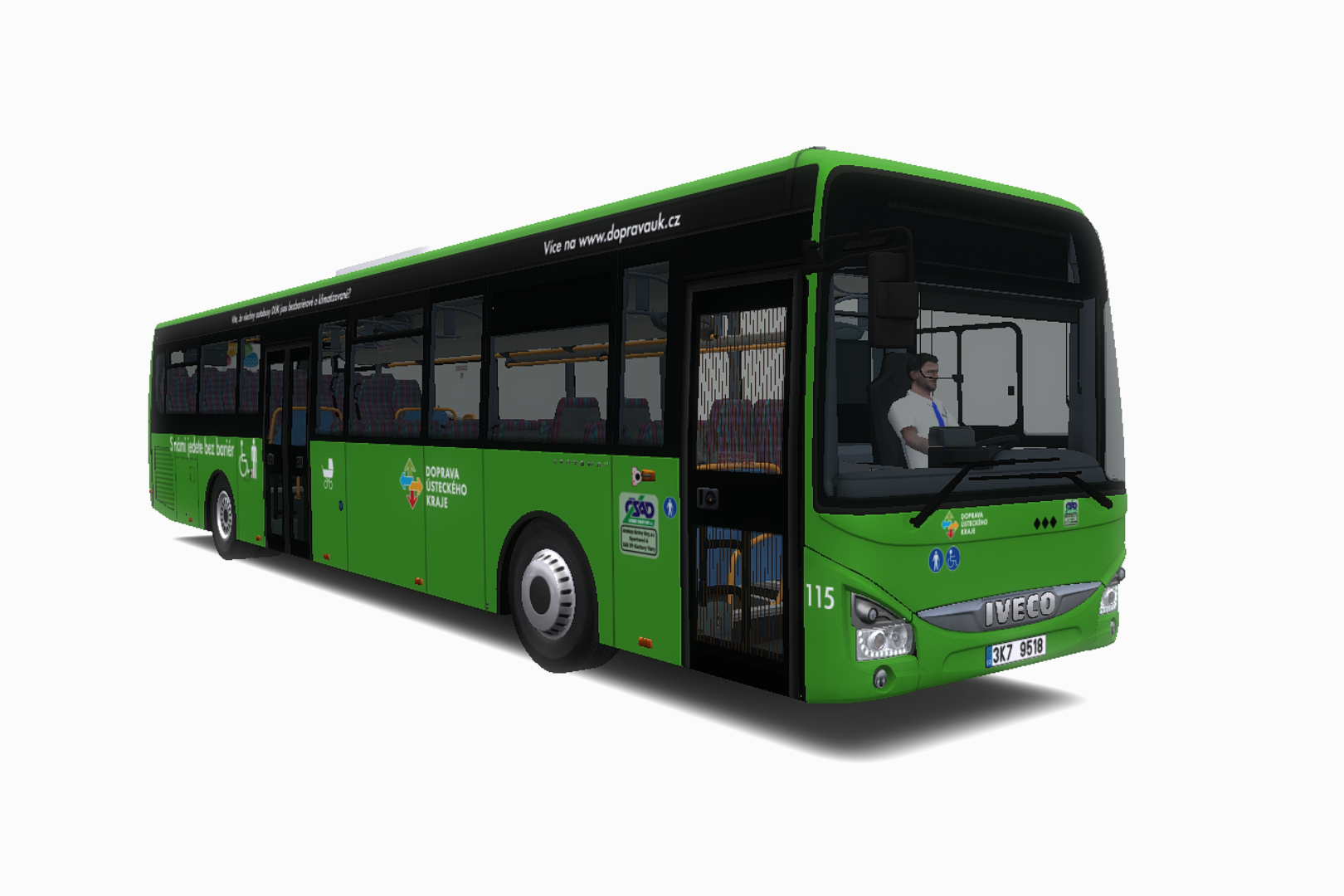 Iveco Crossway LE LINE 13M – AKV – 115 (DÚK) - OMSI repainty